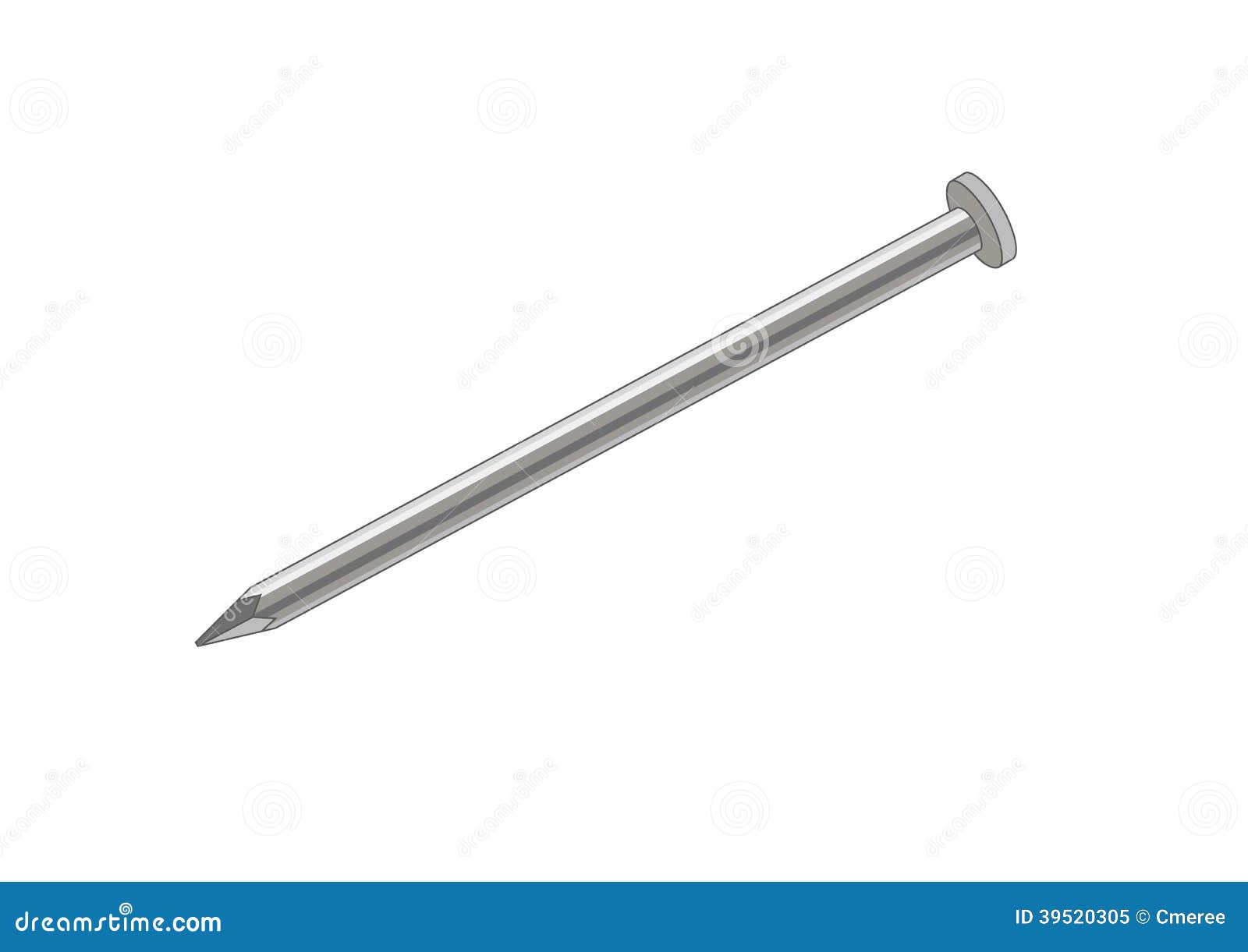 Clou illustration de vecteur. Illustration du pointe - 39520305