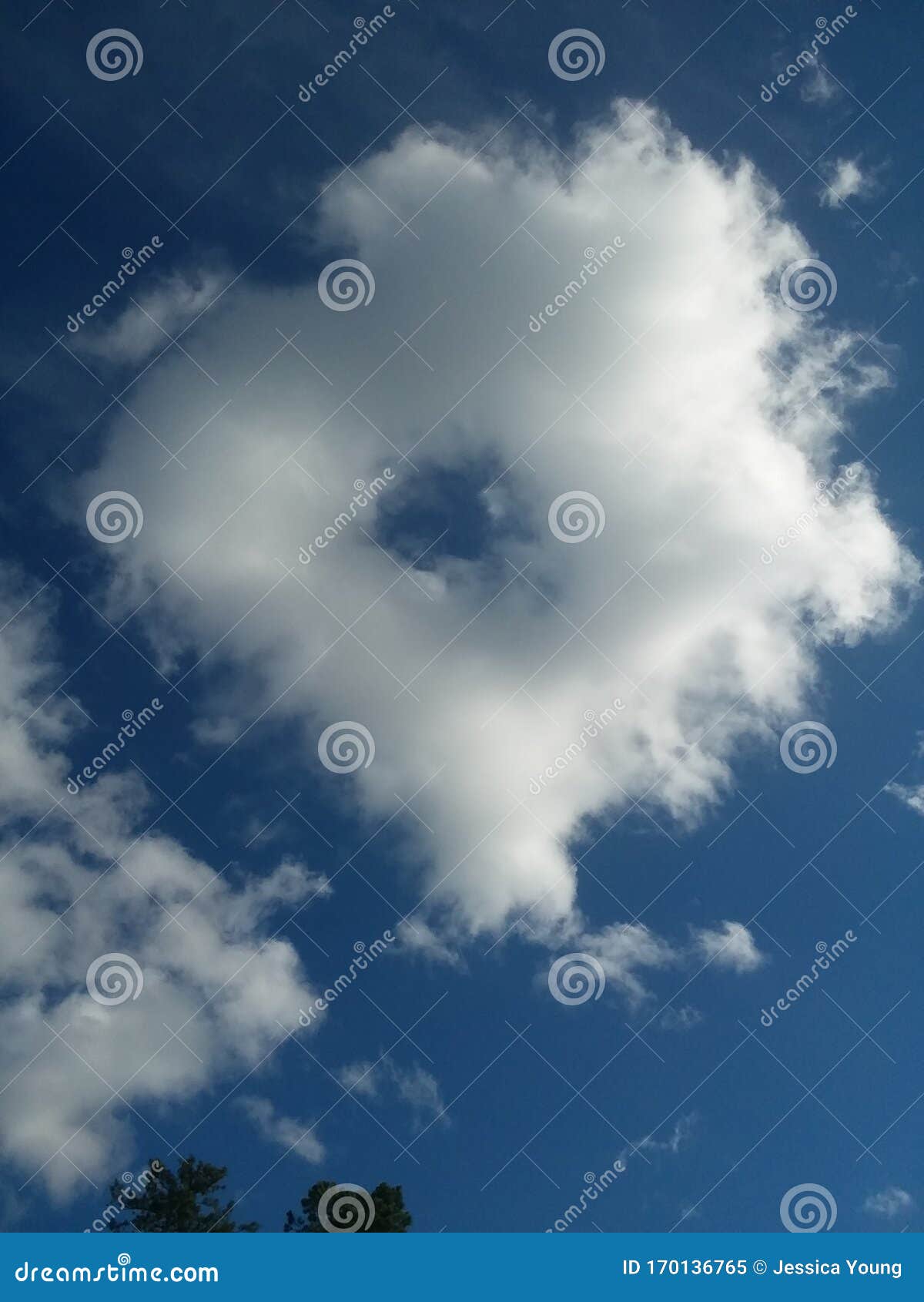 Cloud Above Me stock image. Image of cloud, hole, warm - 170136765