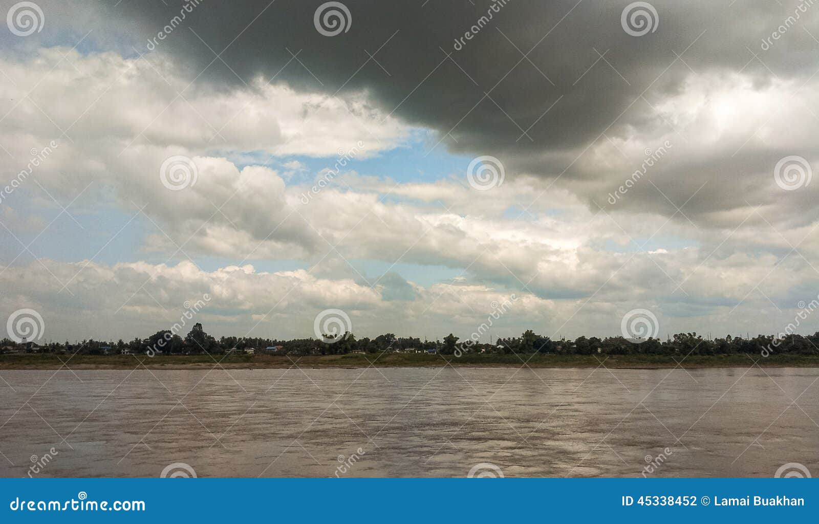Cloud above river stock photo. Image of purity, stream - 45338452
