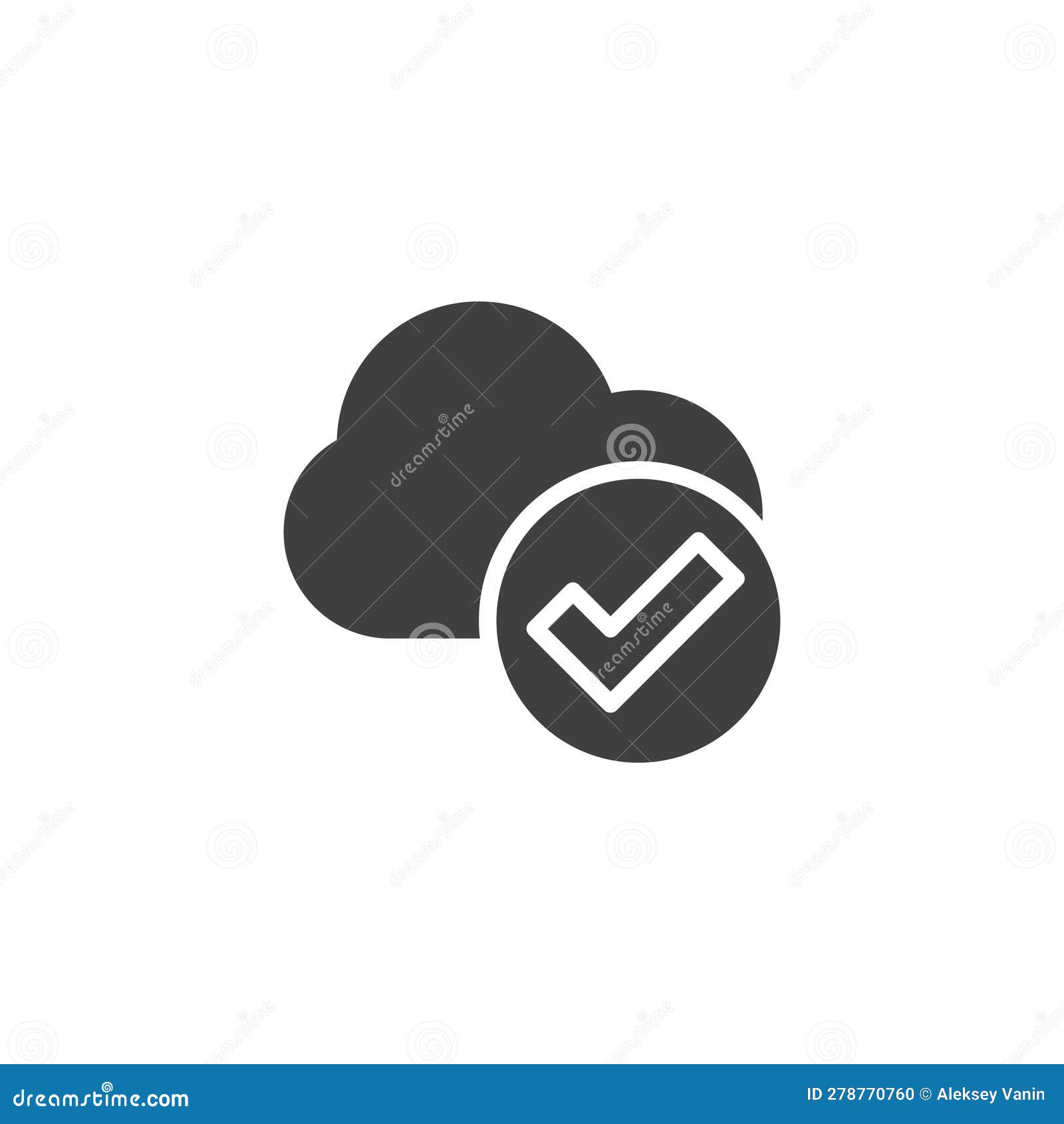 Cloud access vector icon stock vector. Illustration of sign - 278770760