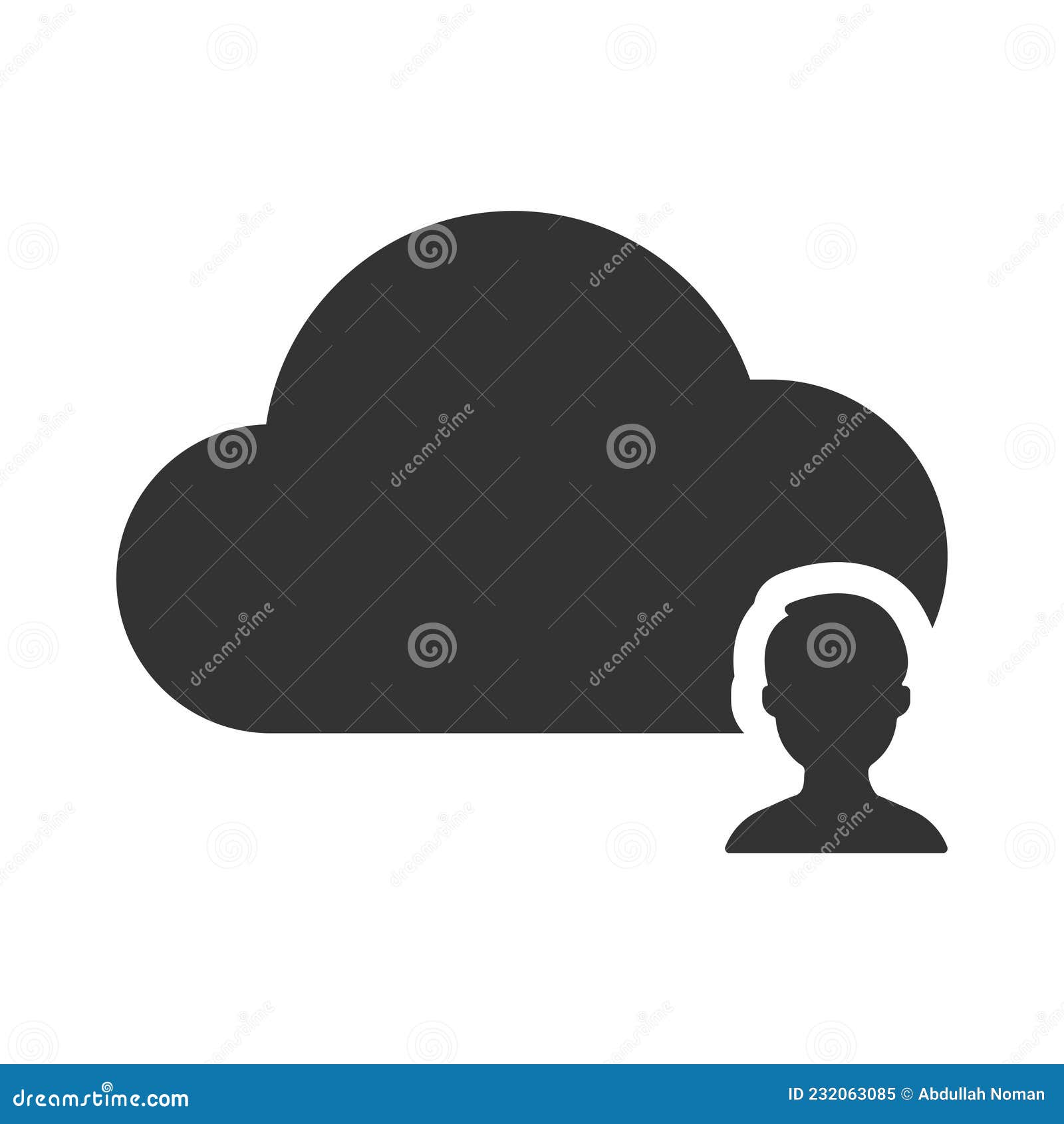 Cloud account icon design stock vector. Illustration of cloudscape ...
