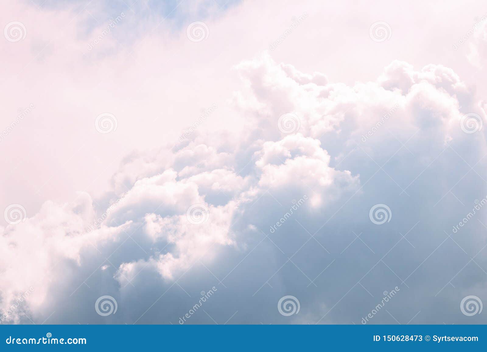 Cloud Accumulation on the Background of Sunlight after a Thunderstorm ...