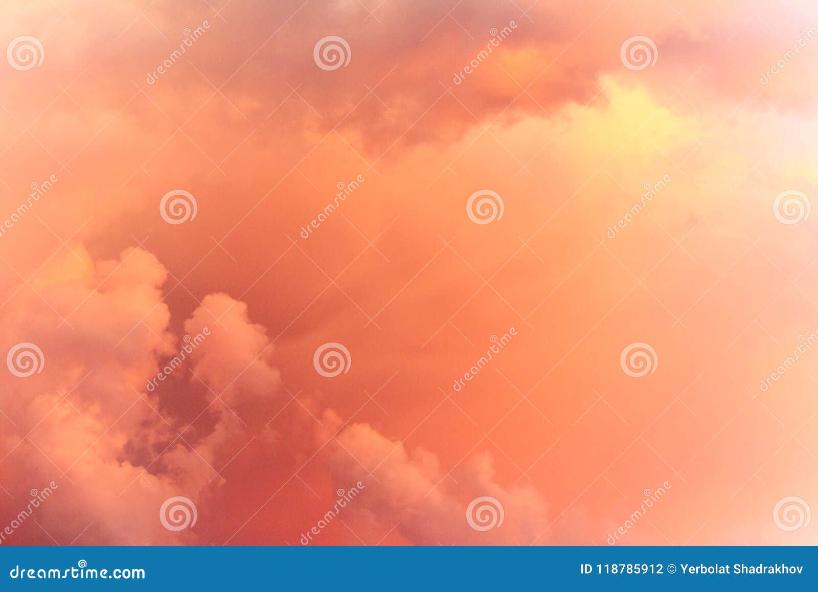 Pink Red Clouds on Sky Background. Stock Photo - Image of droplets ...