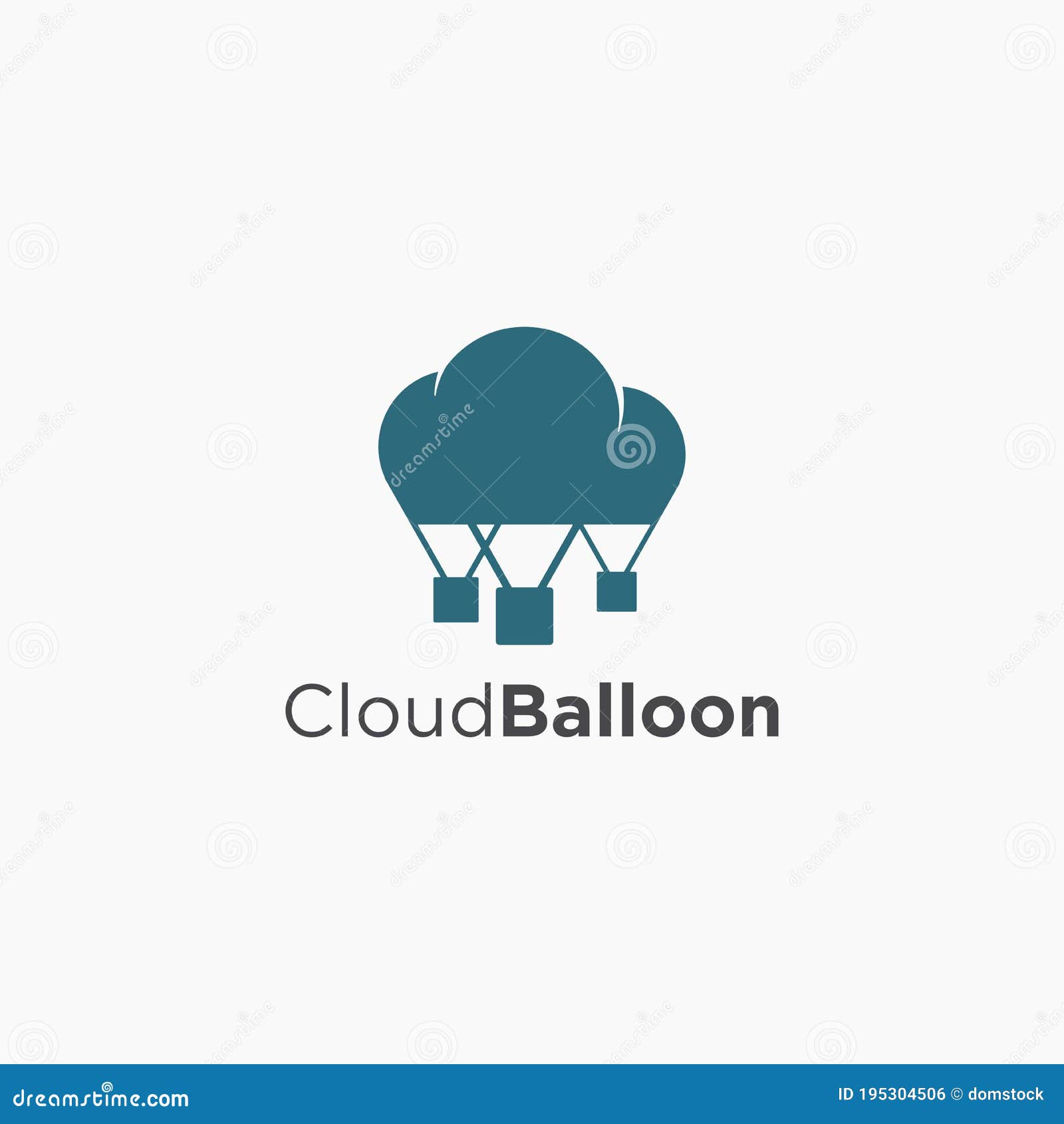 Cloud and Air Balloon Logo Icon, Air Journey Logo Icon Vector Template ...