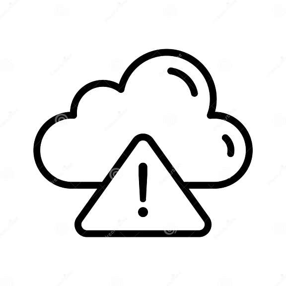 Cloud Alert stock illustration. Illustration of computing - 332557111