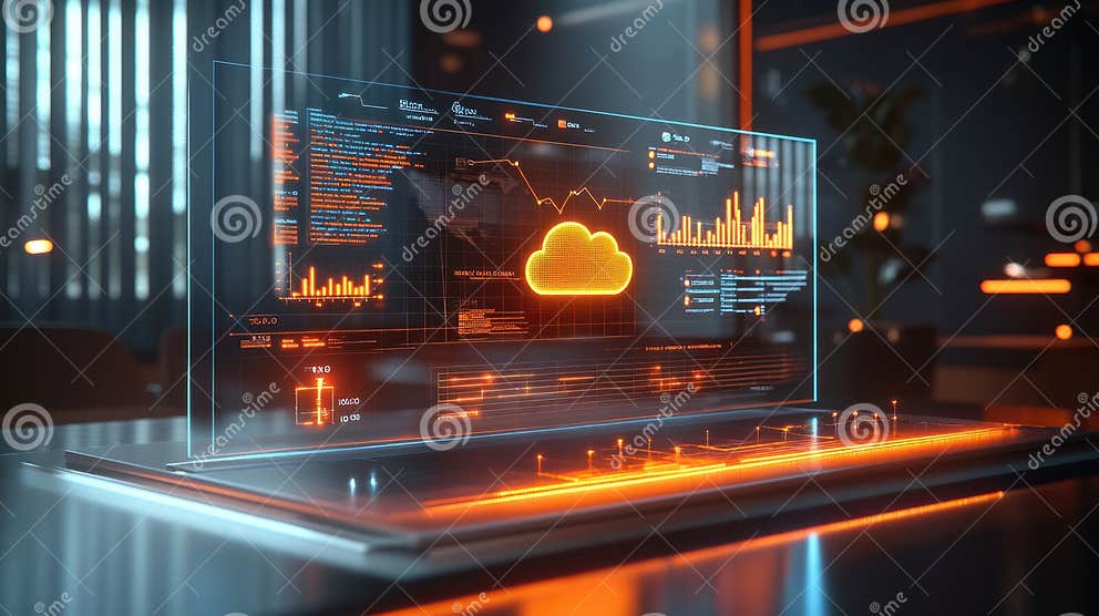 Cloud Analytic Tools, a Stunning Holographic Projection of a Cloud ...
