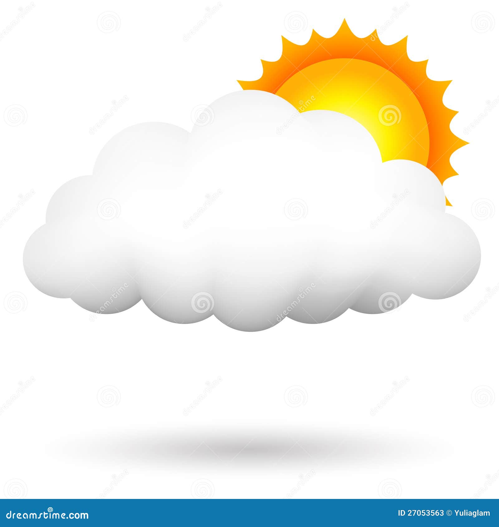 Blowing Sun Clip Art