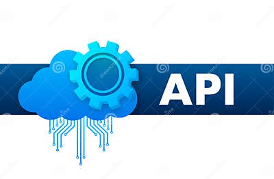 Cloud API - Application Programming Interface. Internet Network. Vector ...