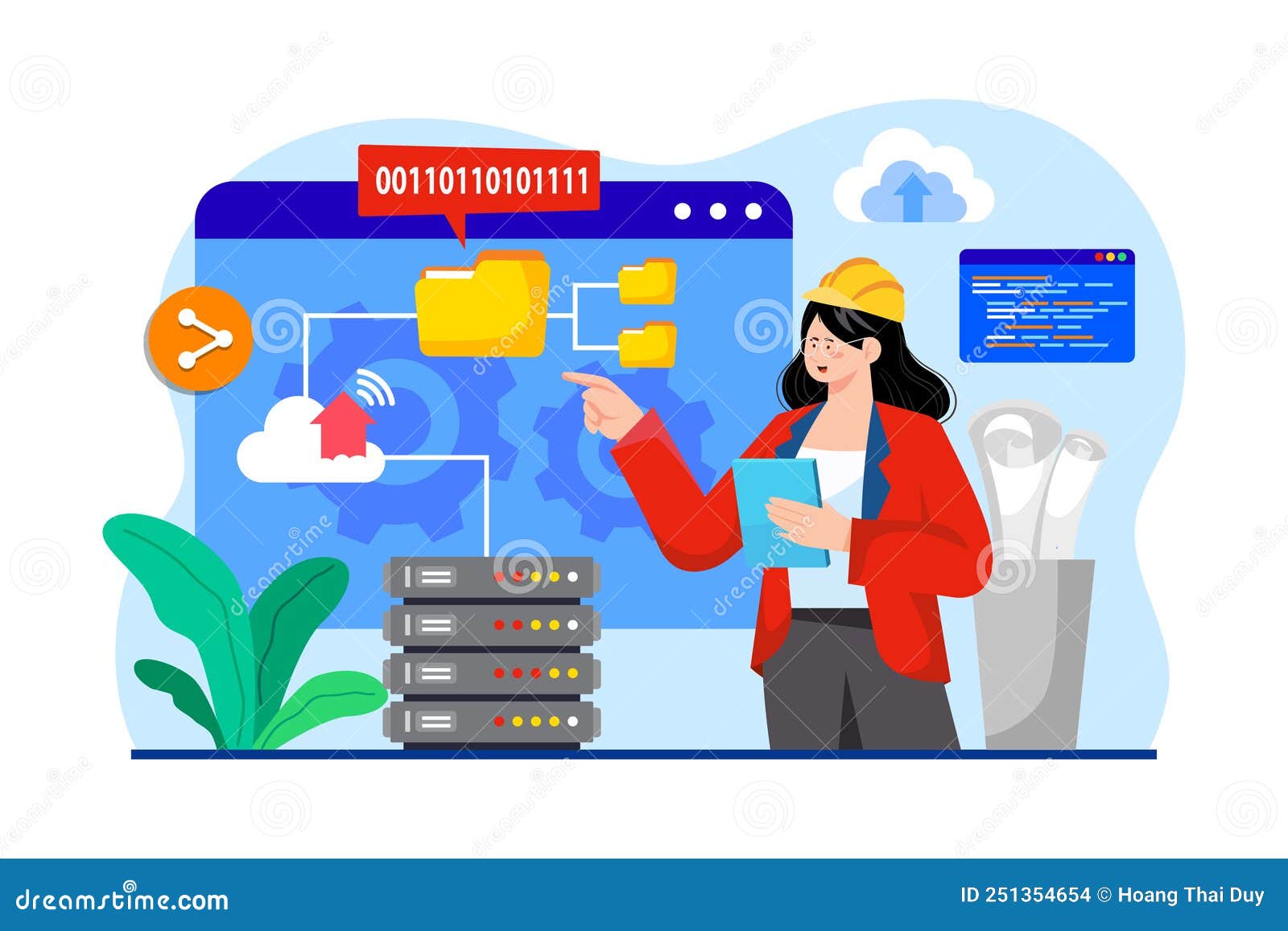Cloud Architect Isolated Cartoon Vector Illustrations. | CartoonDealer ... Cloud Architect Isolated Cartoon Vector Illustrations. | CartoonDealer ...