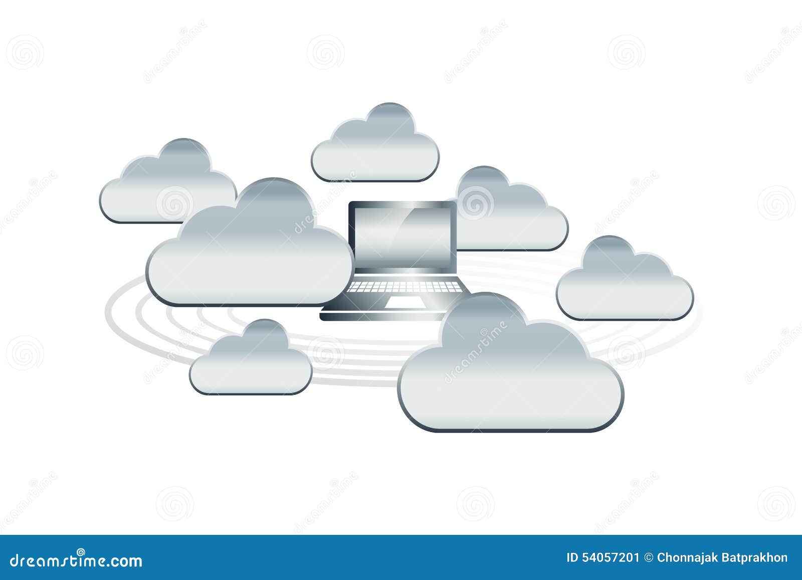 Connect Everywhere Anywhere Working Mobile Cartoon Vector ...