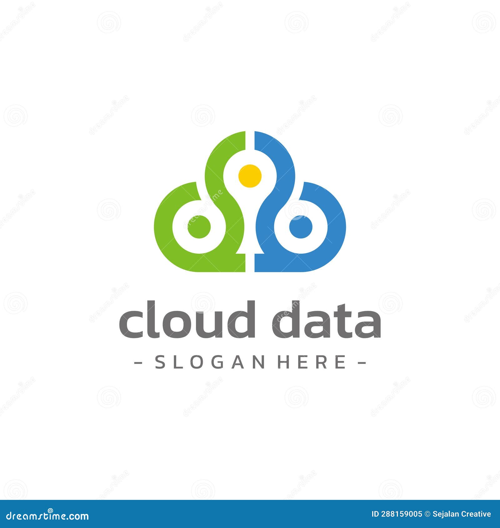 Cloud Arrow System Data Logo Template Design Stock Vector - Illustration of connect, infinity ...