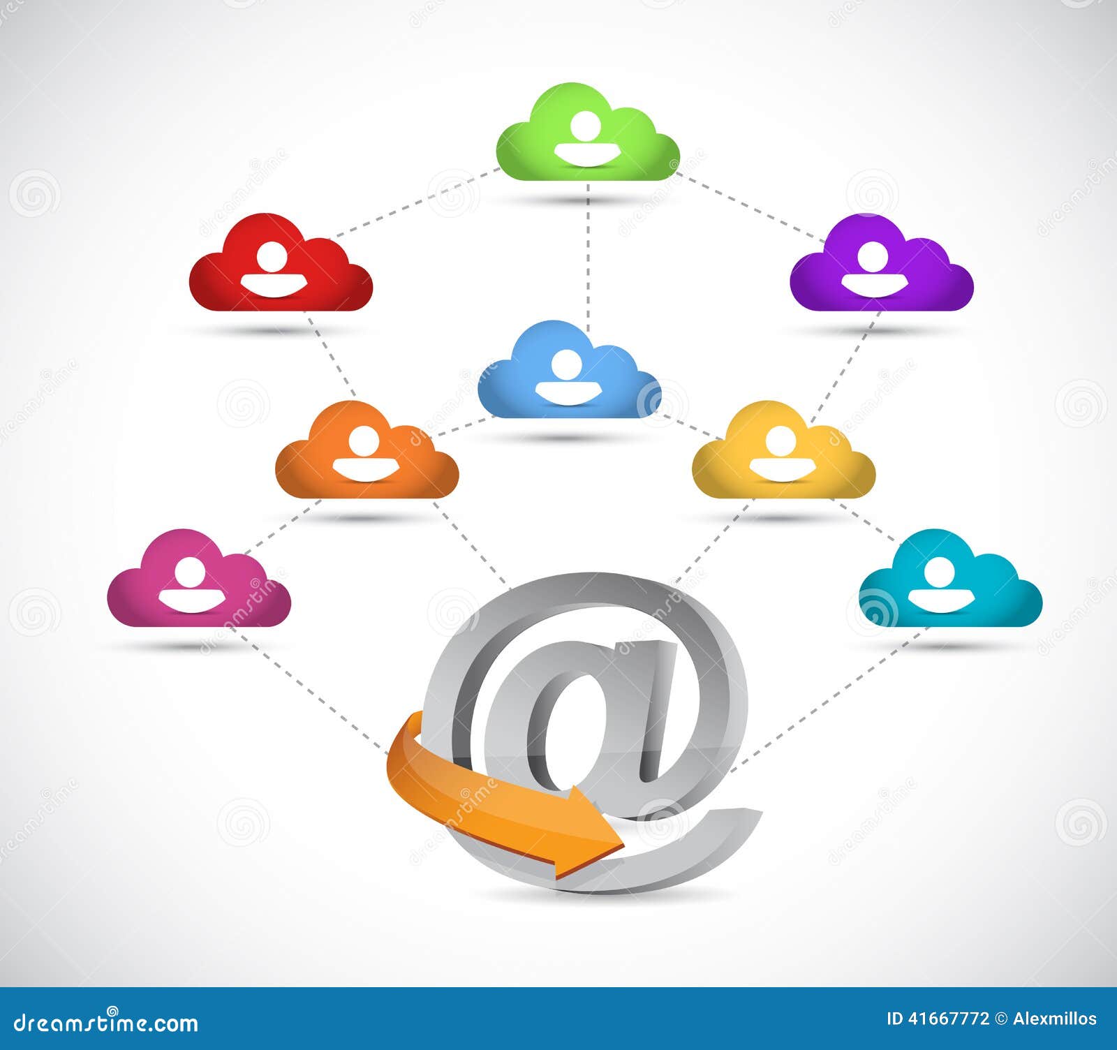 Cloud Avatar Online Connection Illustration Stock Illustration ...
