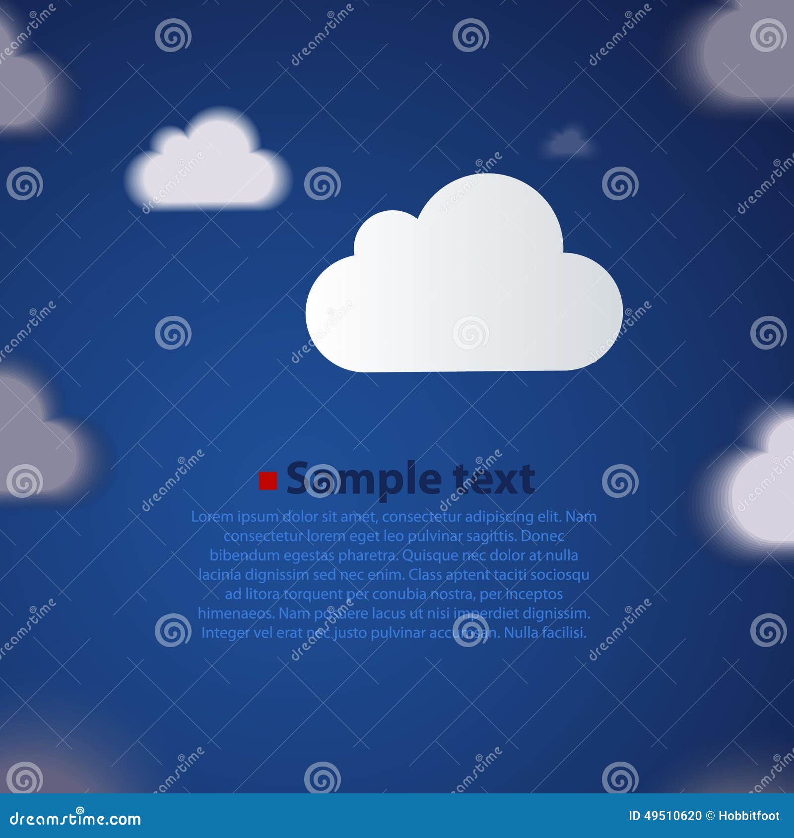 Cloud Background in Different Focus. Stock Vector - Illustration of ...