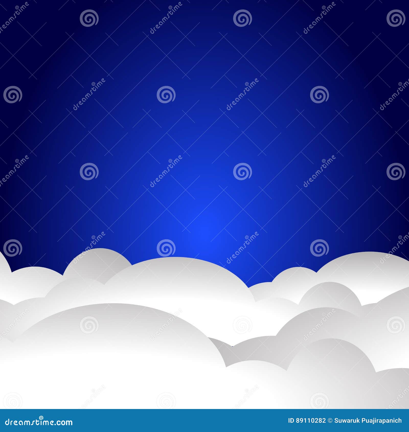 Cloud Background Square Size Stock Vector - Illustration of environment ...