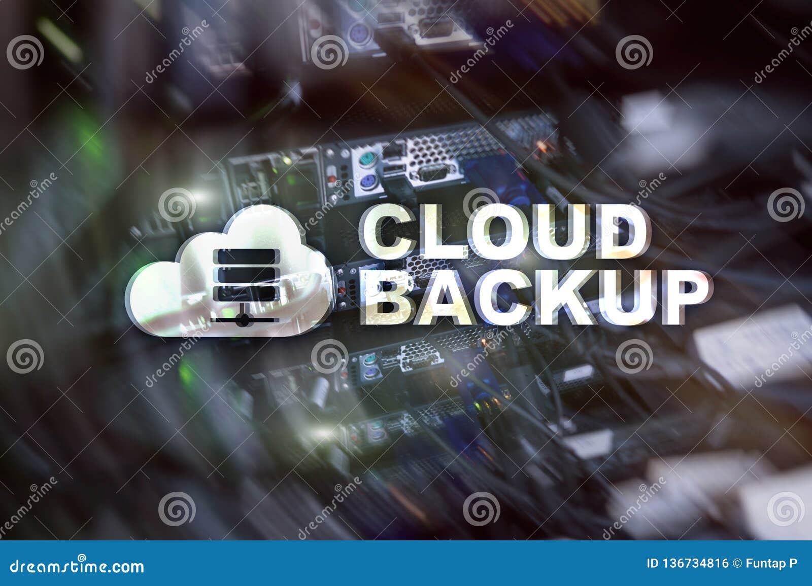 Cloud Backup. Server Data Loss Prevention. Cyber Security. Stock Photo ...