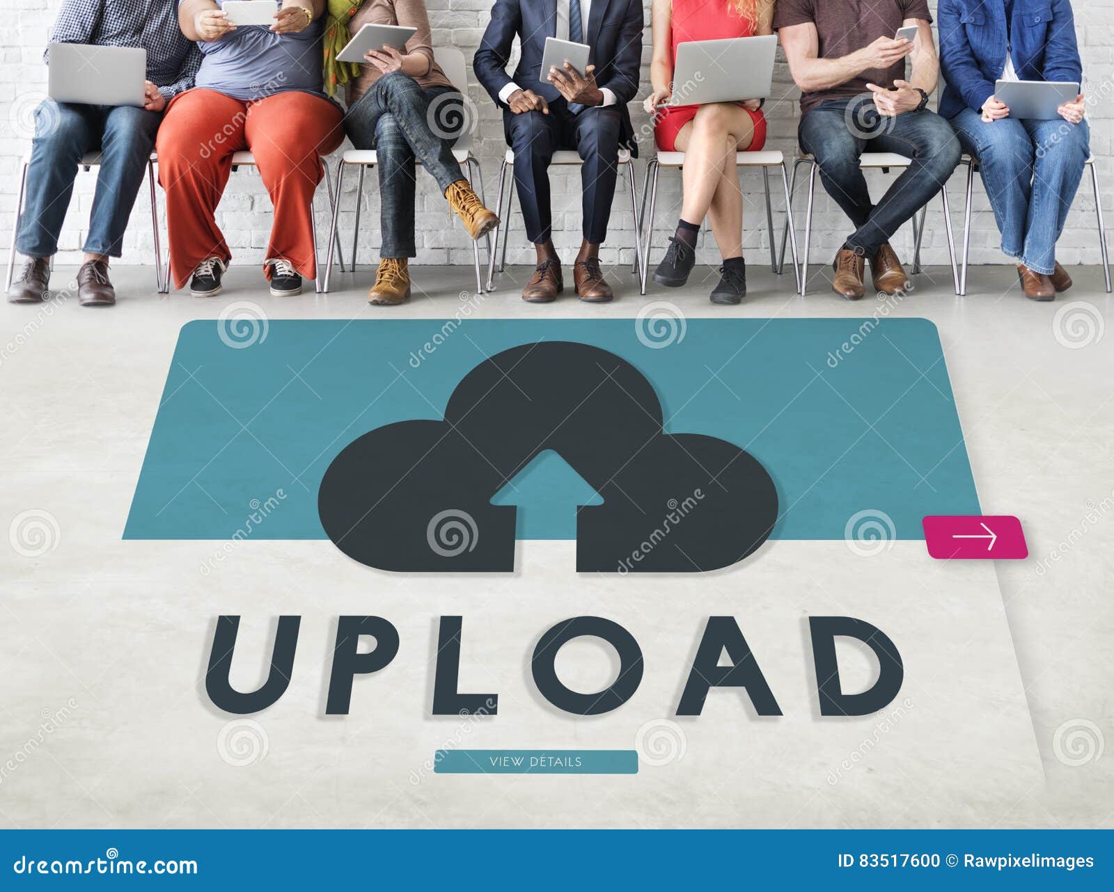 Cloud Backup Upload Transfer Sync Graphic Concept Stock Photo - Image ...