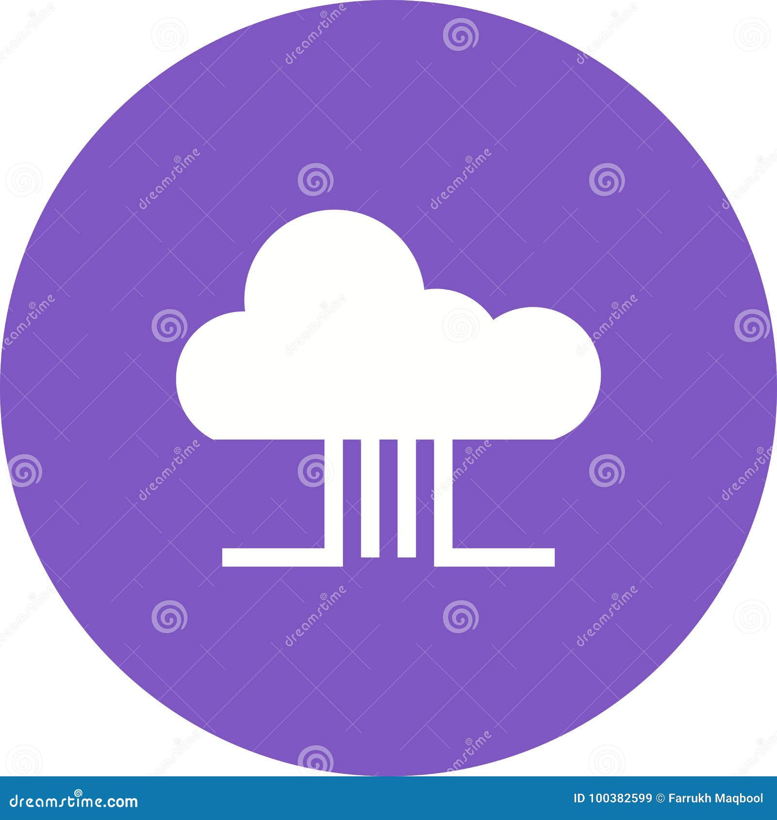 Cloud Based Architecture stock vector. Illustration of storage - 100382599