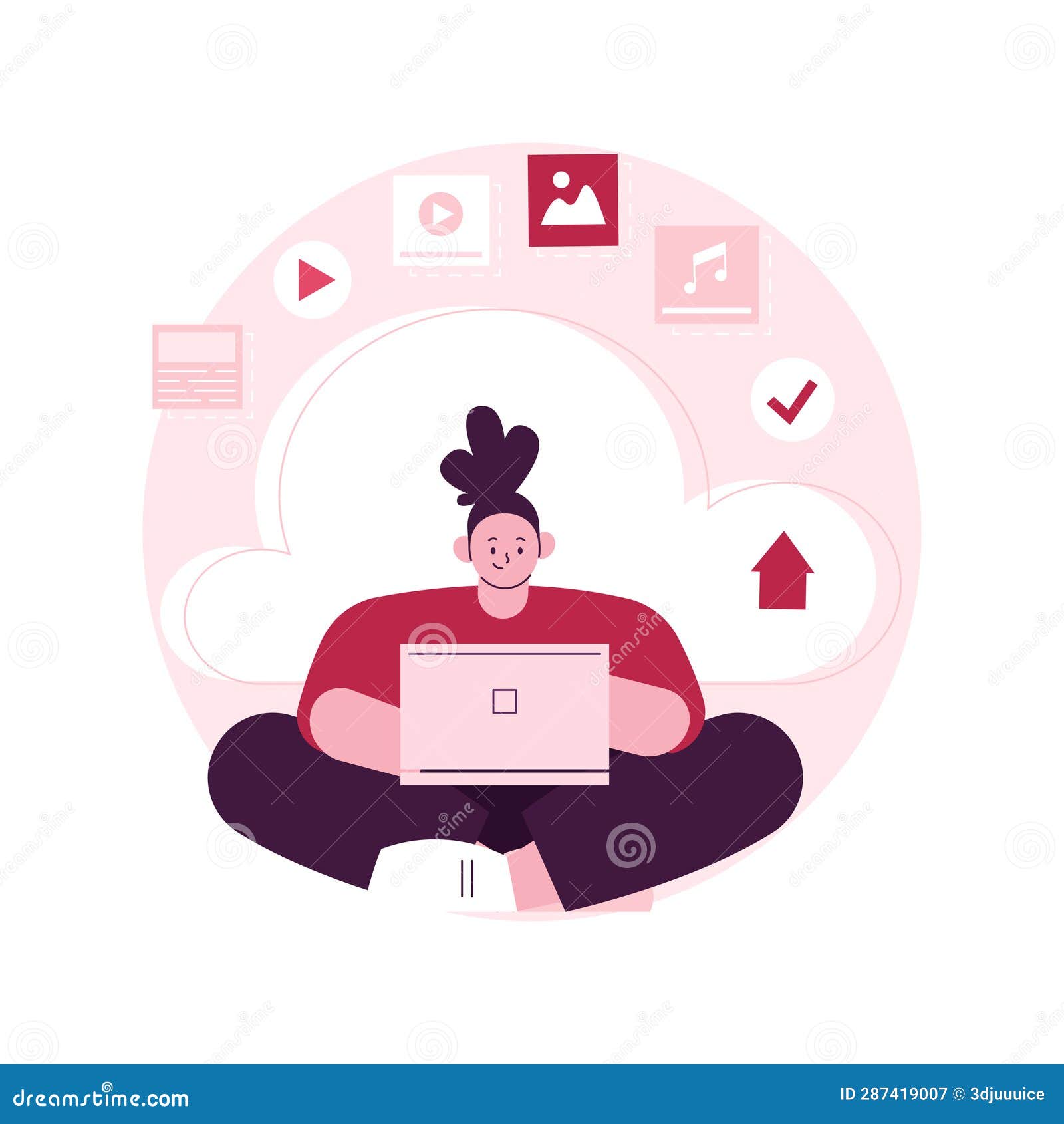 Cloud Based Iaas Pixel Perfect Linear Icon Vector Illustration