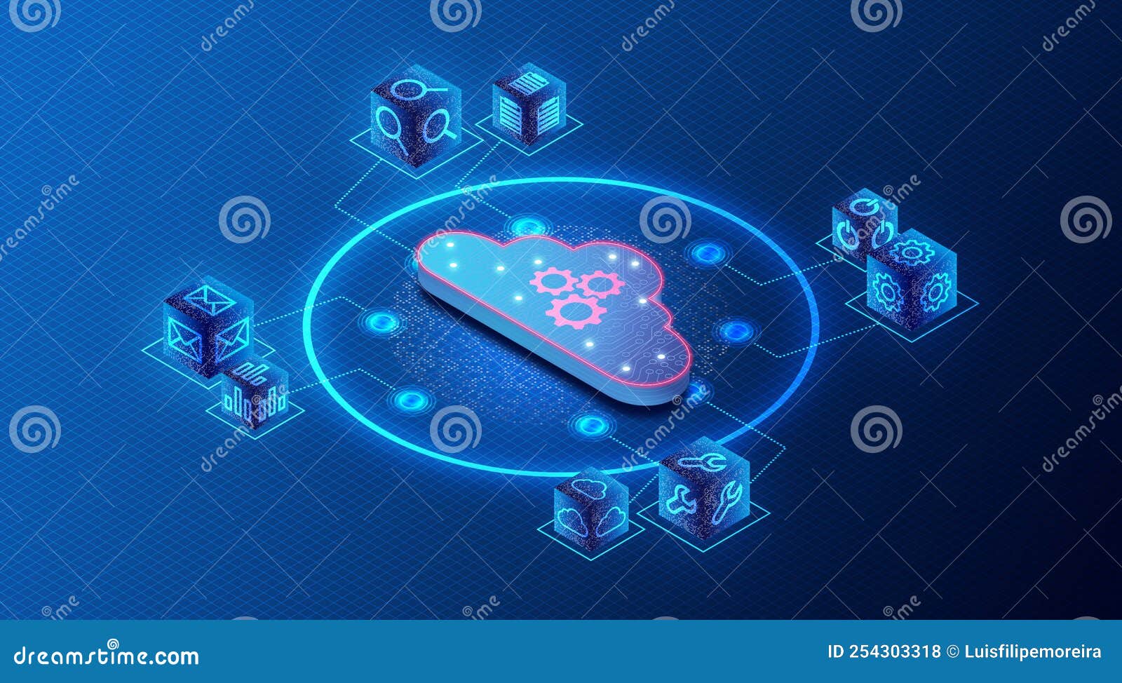 Api Cloud Integration Icon Data Process. Flat Vector Web Api Cloud ... Api Cloud Integration Icon Data Process. Flat Vector Web Api Cloud ...
