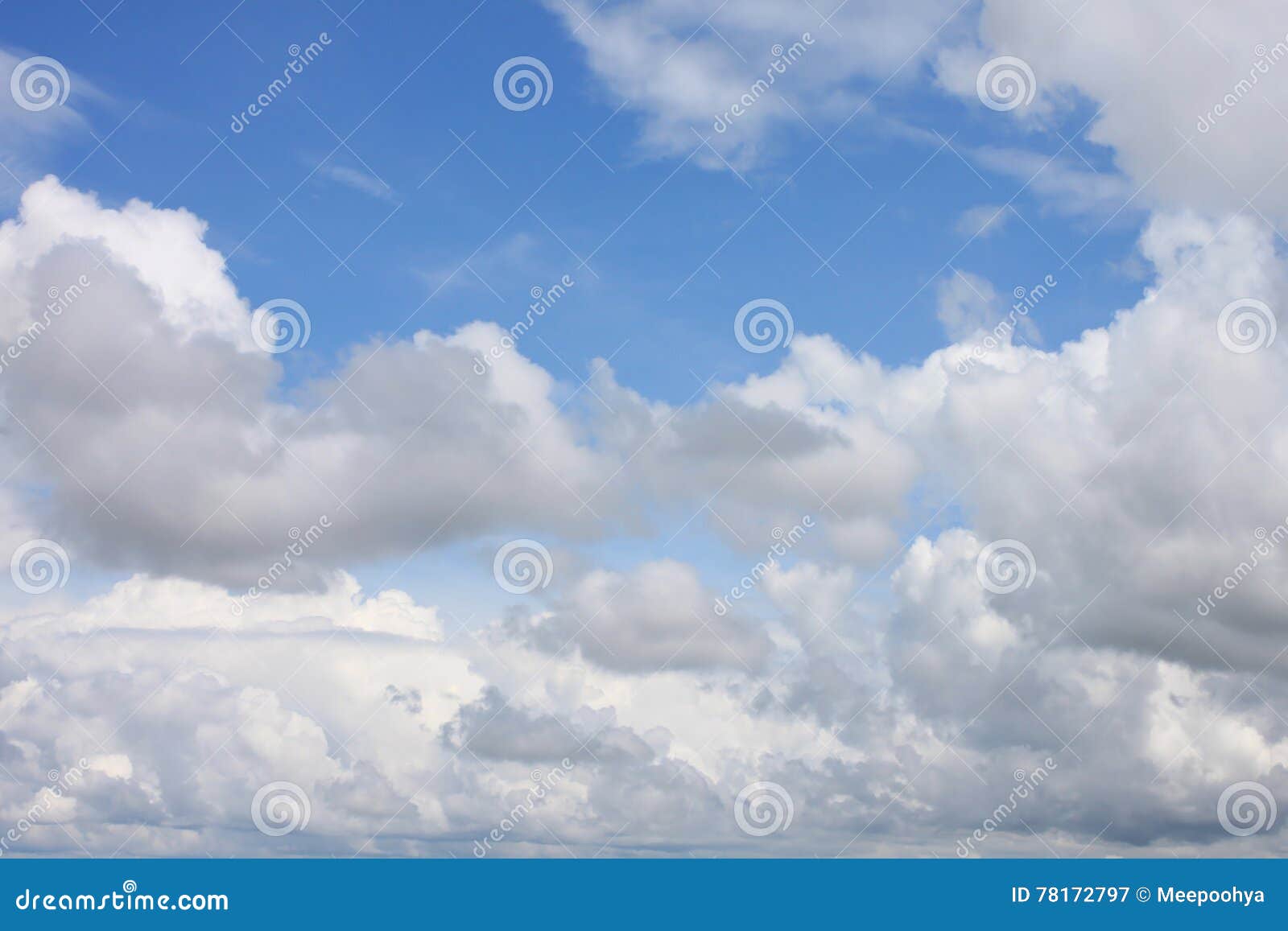 Cloud on Blue Sky in the Daytime of Bright Weather. Stock Image - Image ...