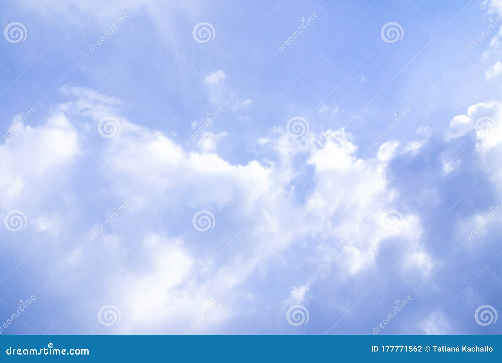 Cloud and Blue Sky in the Nice Day Stock Photo - Image of bright ...