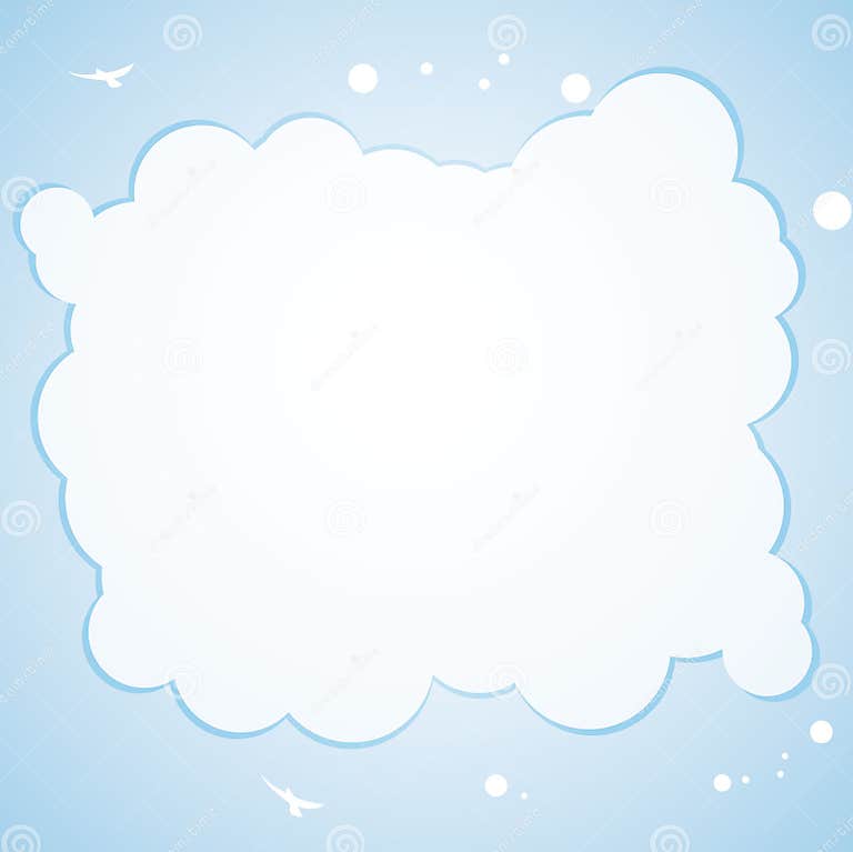 Cloud border background stock vector. Illustration of skyscape - 30311693