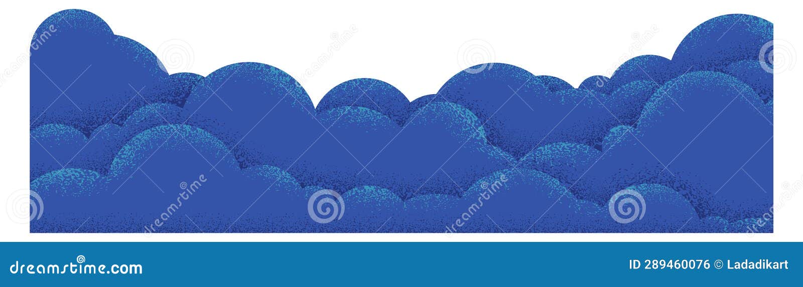 Cloud Bottom Border. Blue Sky High Background Stock Vector ...