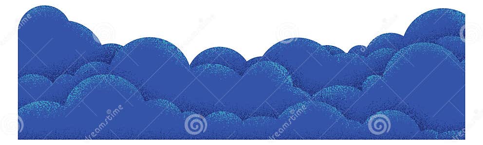 Cloud Bottom Border. Blue Sky High Background Stock Vector ...