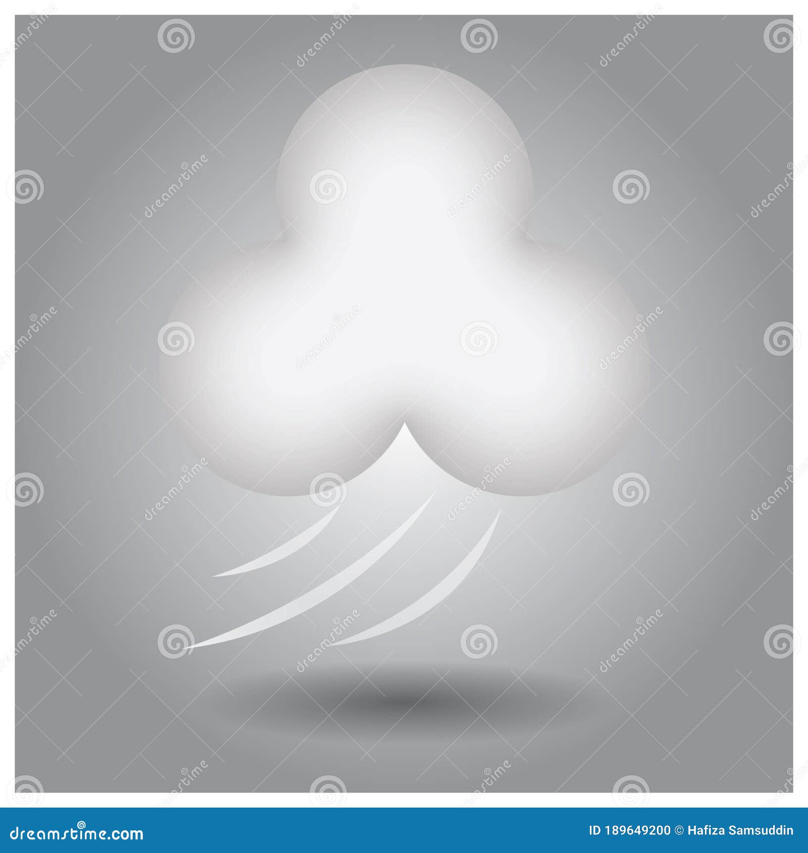 Cloud and Breeze. Vector Illustration Decorative Design Stock Vector ...