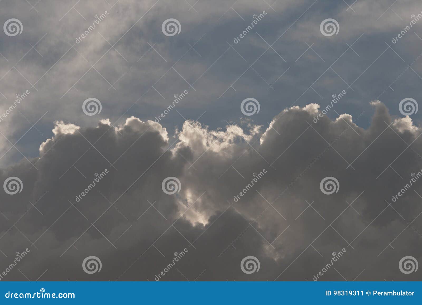 CLOUD with BRIGHT EDGING stock image. Image of edges - 98319311