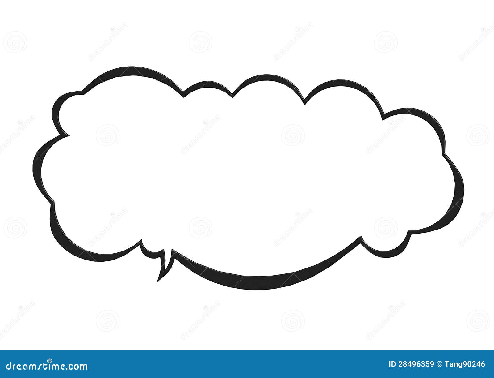 Cloud bubble stock illustration. Illustration of discuss - 28496359