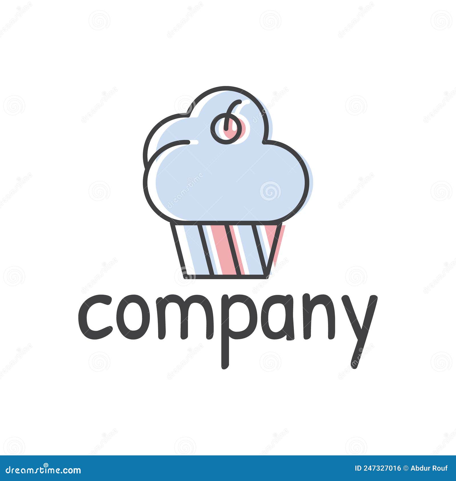 Cloud cake logo design stock vector. Illustration of graphic - 247327016