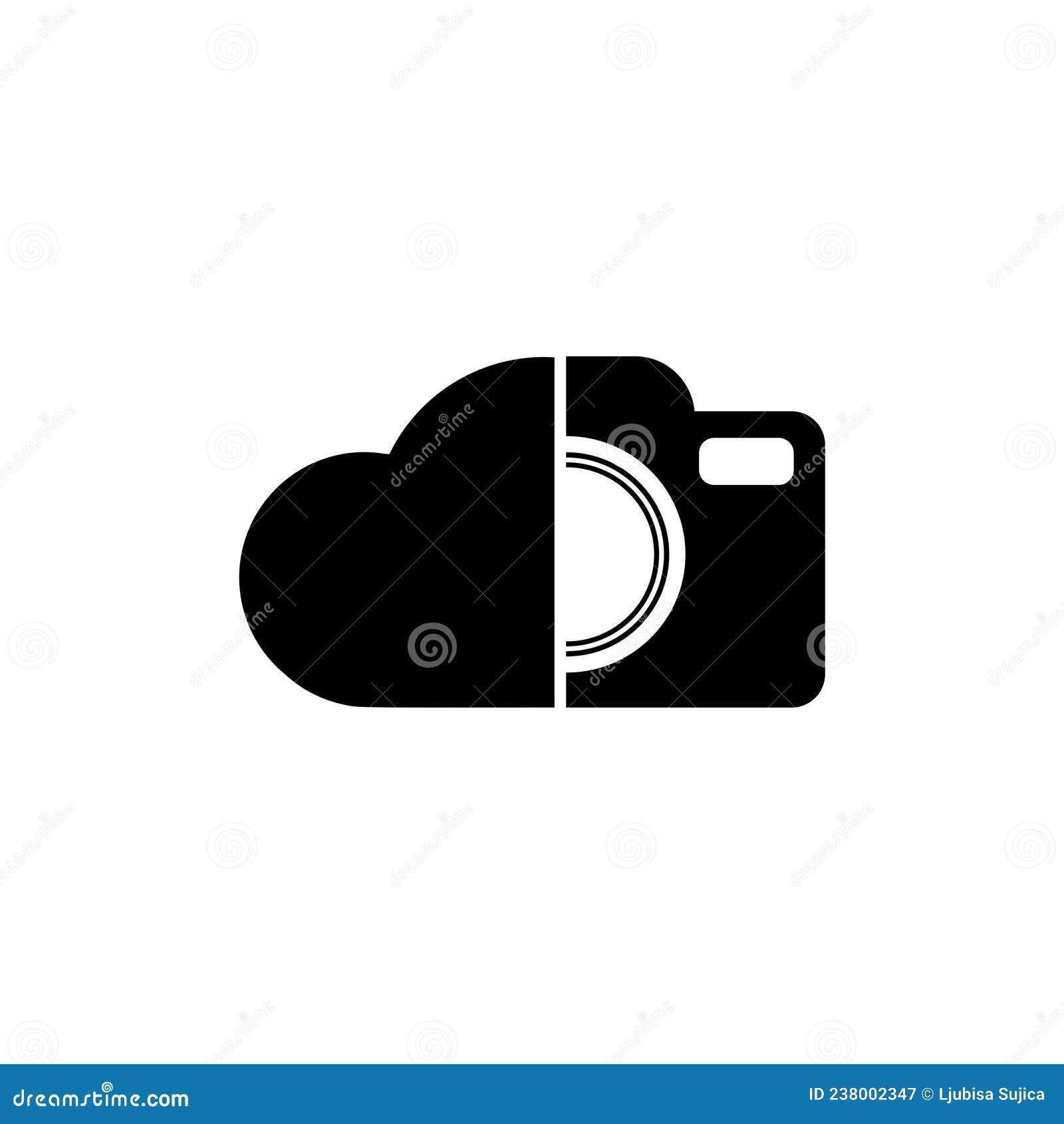 Cloud Camera Logo Design Template, Camera Photography Logo Concepts Isolated on White Background ...