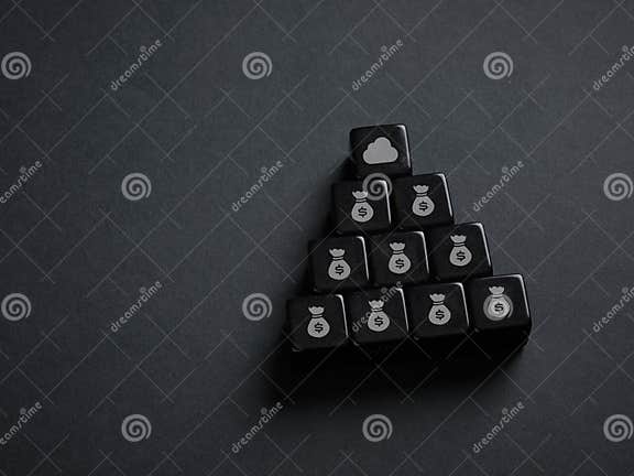 Cloud Capitalism or Capitalist Stock Photo - Image of management ...