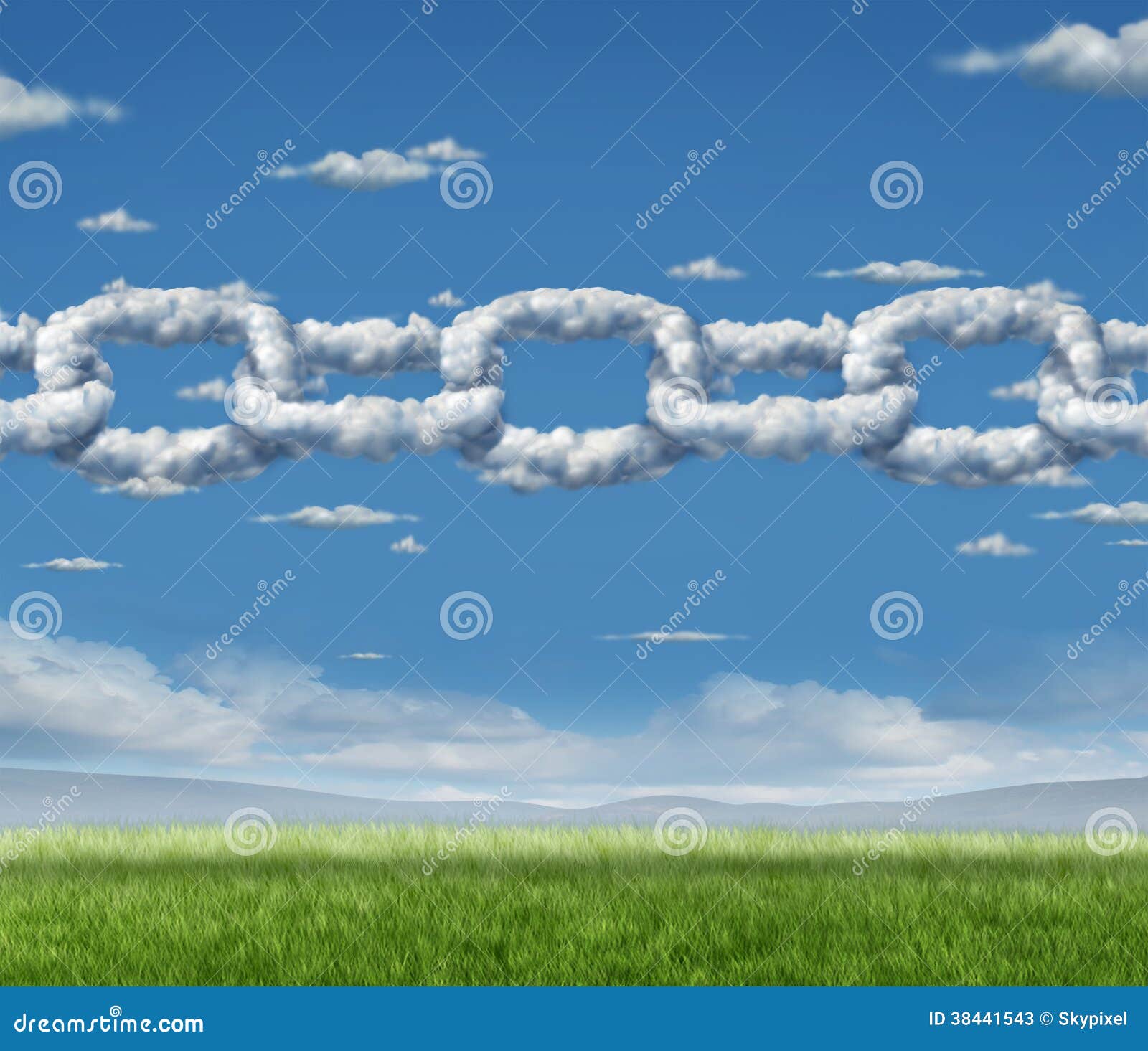 Cloud Chain stock illustration. Illustration of nature - 38441543