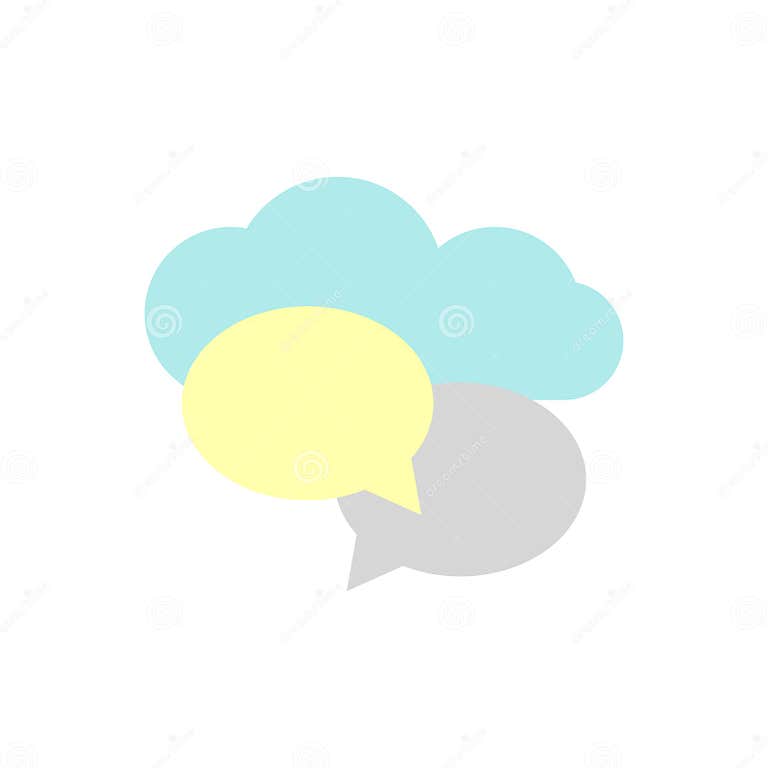 Cloud, Chart Icon. Simple Color Vector Elements of Internet Storage ...