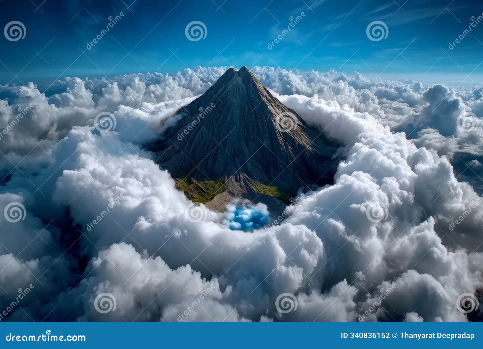 Cloud Cinematic Swirling Clouds are Captured in a Low-angle Shot of ...