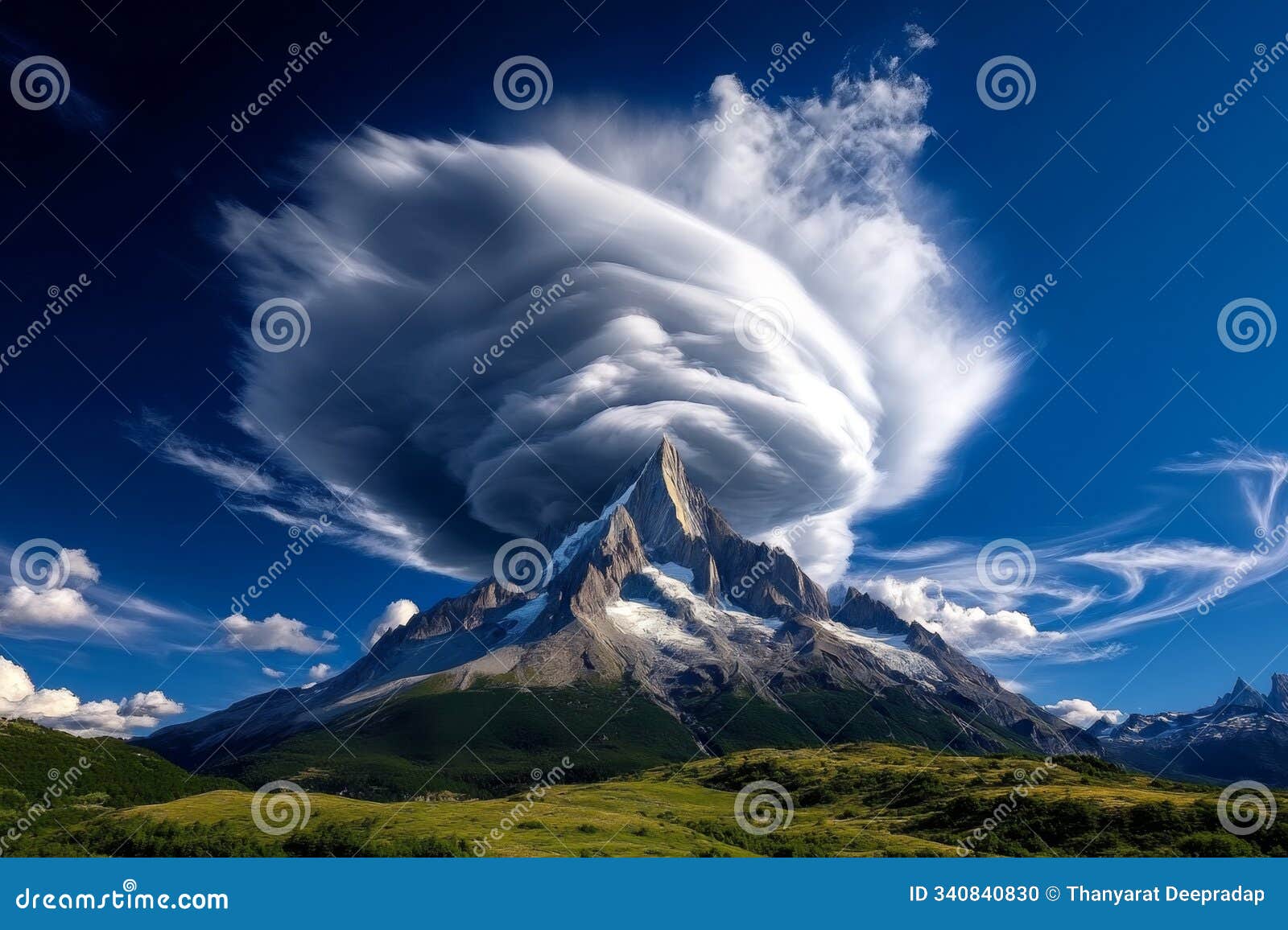 Cloud Cinematic Swirling Motion is Captured in a Time-lapse Sequence of ...