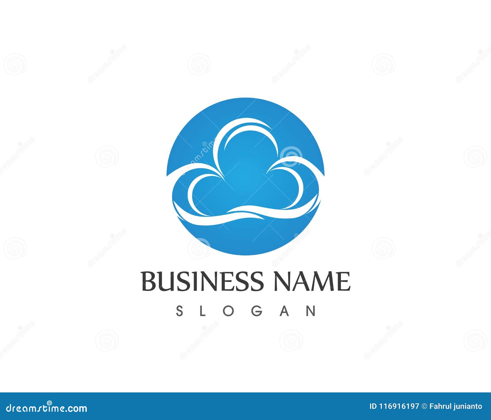 Cloud circle logo vector stock vector. Illustration of fluffy - 116916197