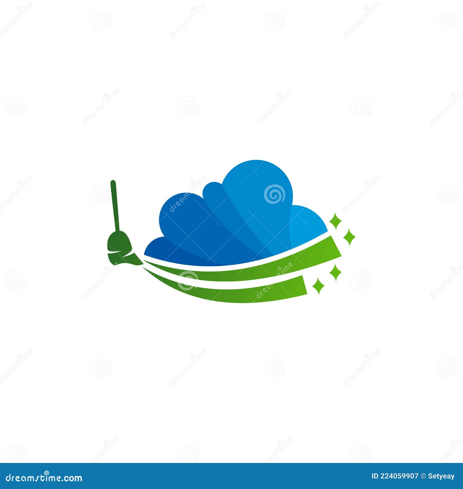Cloud Clean Logo Vector Template, Creative Clean Logo Design Concepts ...