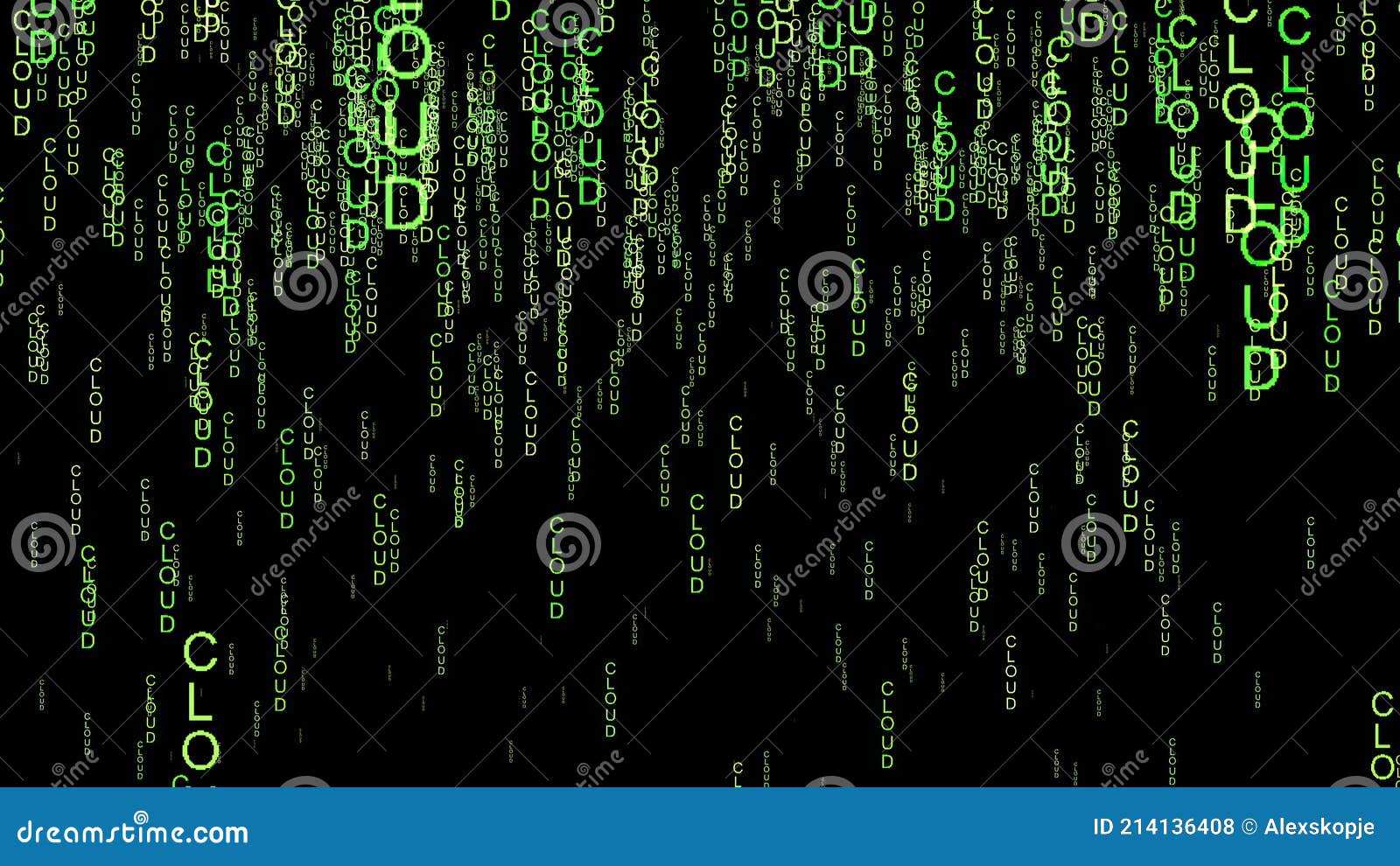 Cloud Code on the Web Concept Stock Illustration - Illustration of ...