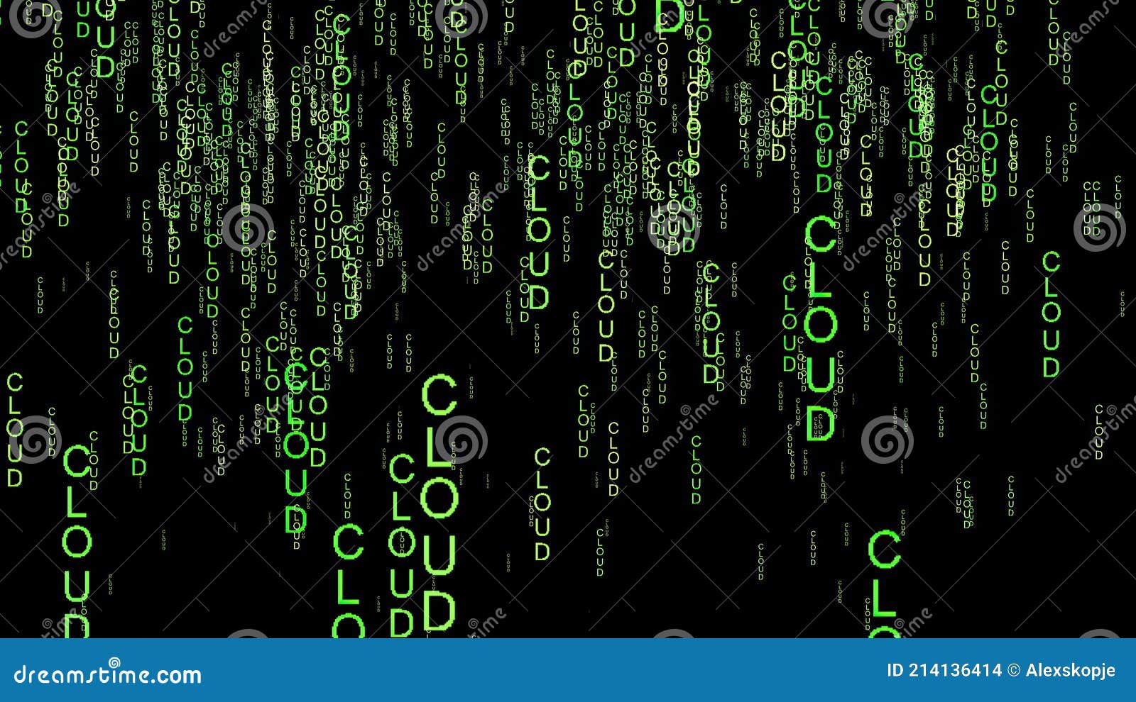 Cloud Code on the Web Concept Stock Illustration - Illustration of ...