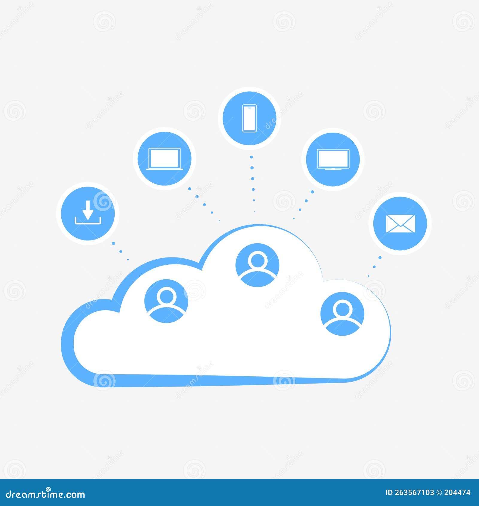 Cloud Collaboration - Sharing and Co-authoring Computer Files Via Cloud Computing Concept ...