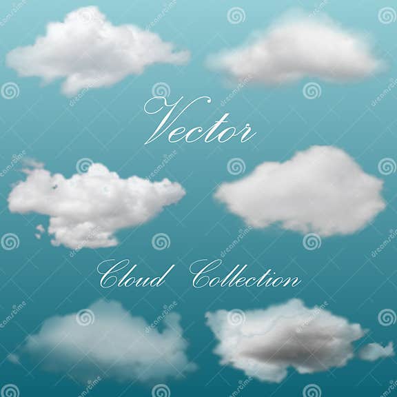 Cloud collection stock vector. Illustration of pattern - 100046642