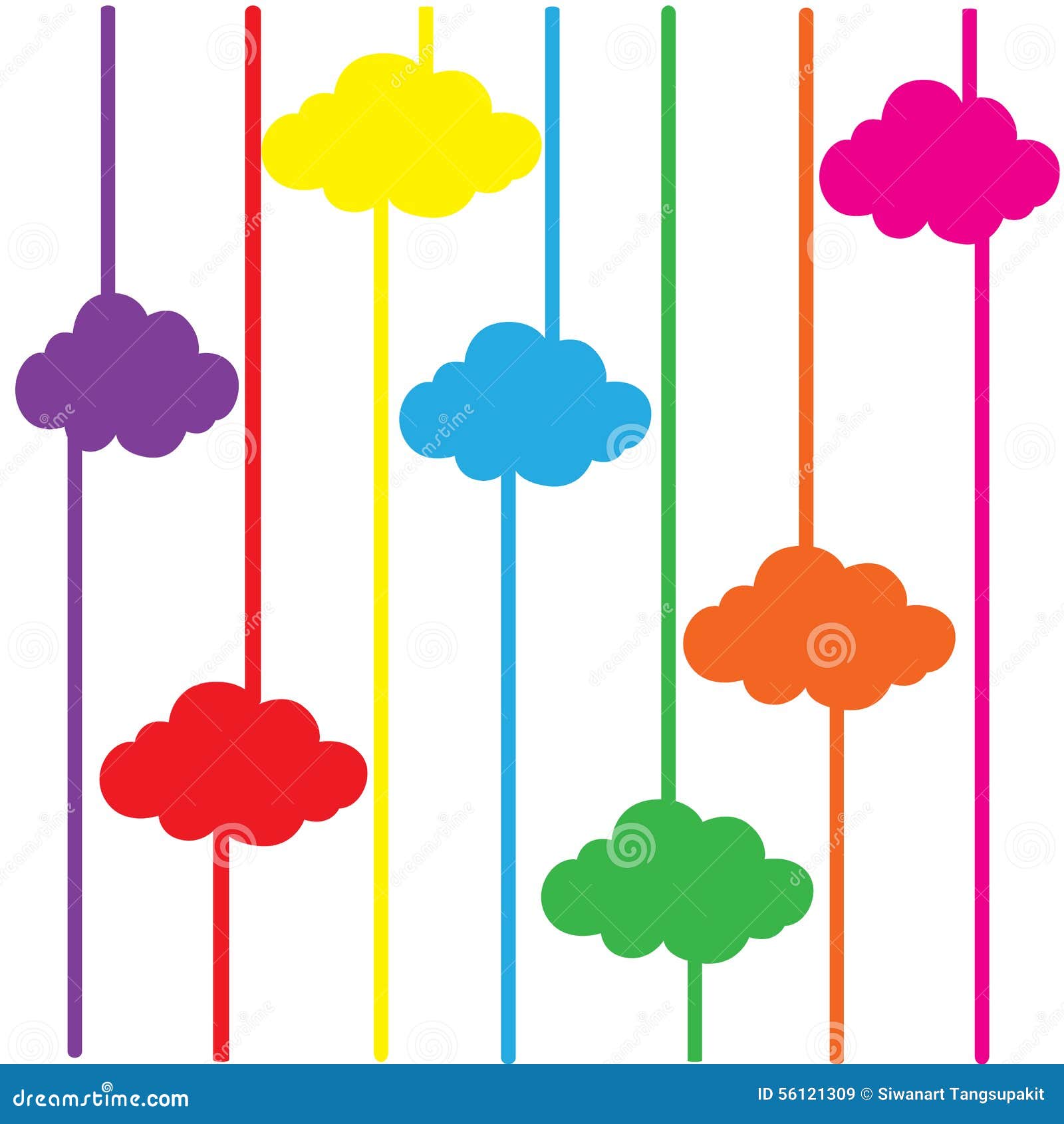 Cloud Colorful Background Abstract Vector Illustrator EPS10 Stock ...