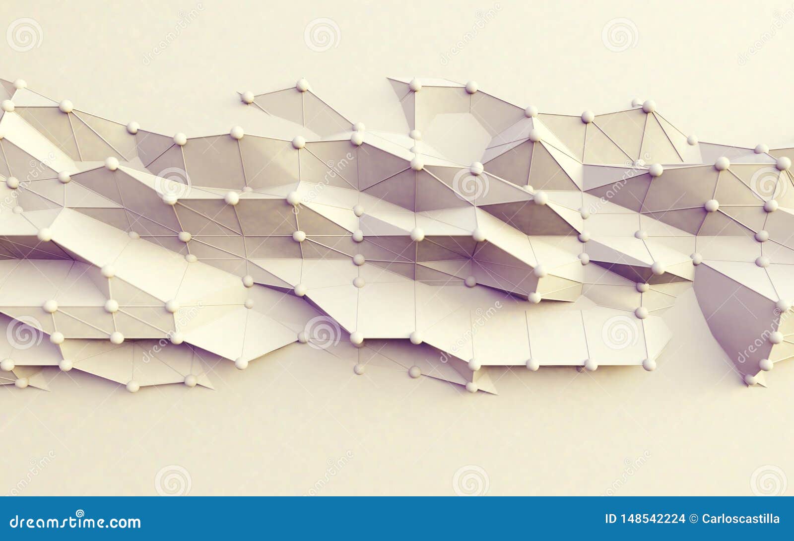 Cloud computer and science stock illustration. Illustration of poly ...