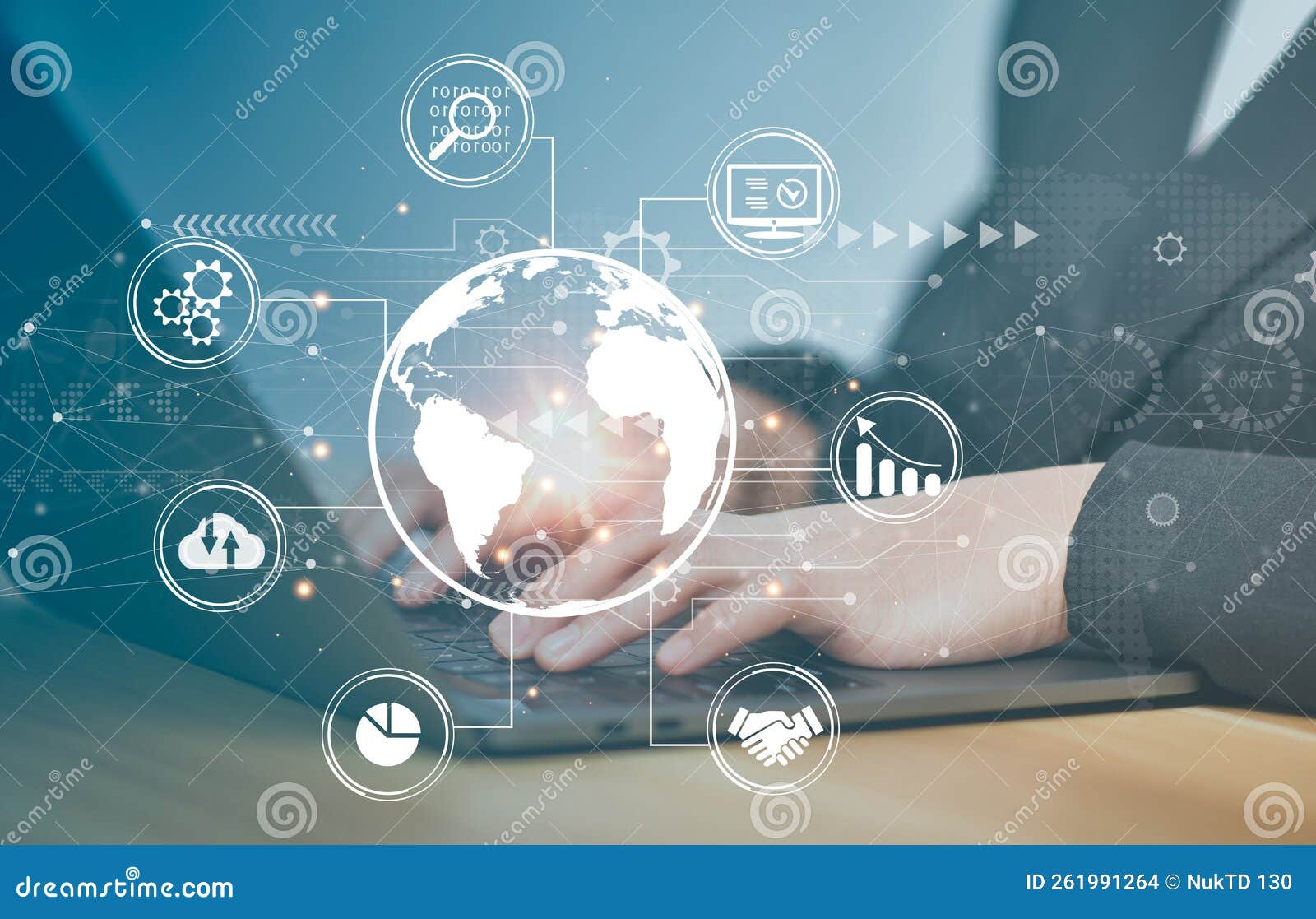 Cloud Computer Technology.Internet of Things,technology Big Data ...