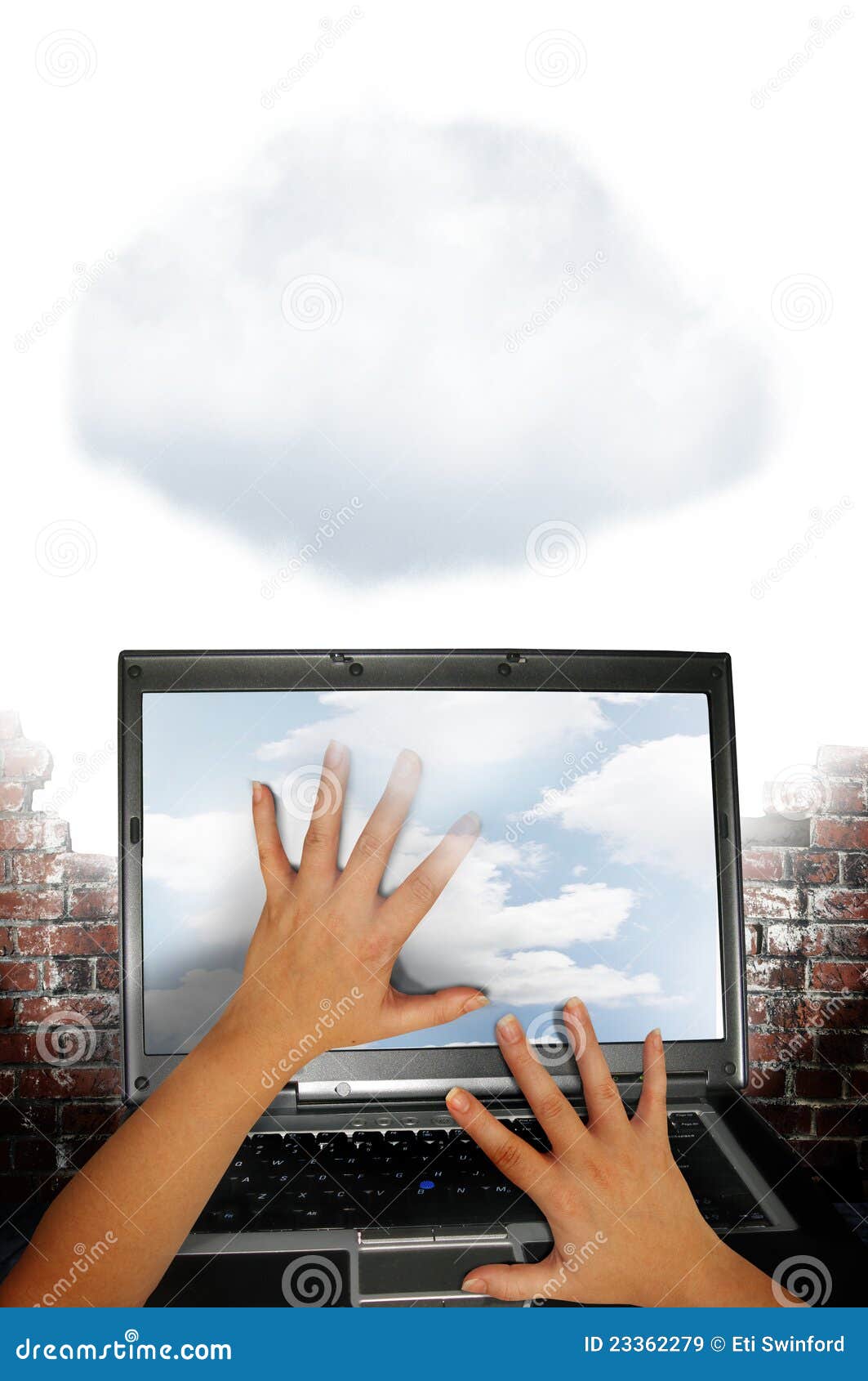 Cloud computing stock image. Image of access, storage - 23362279