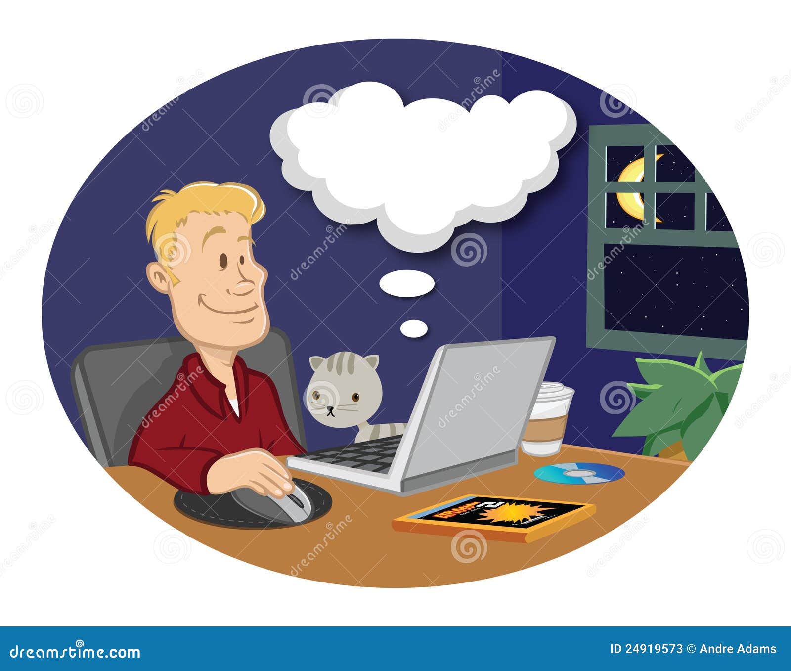 Cloud computing stock vector. Illustration of cartoon - 24919573