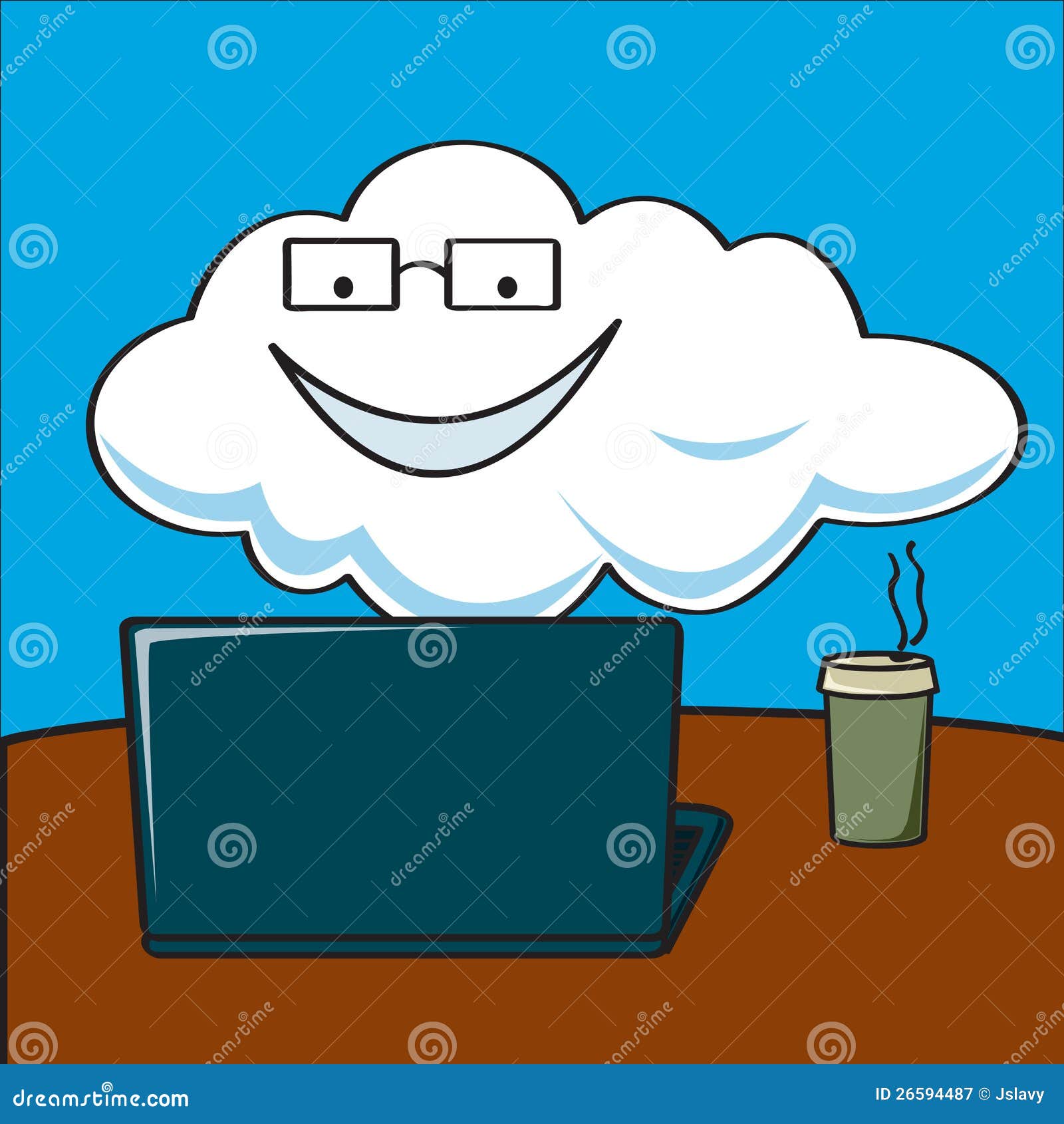 A Cloud Computing stock vector. Illustration of storage - 26594487